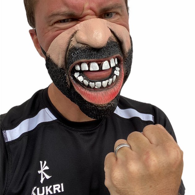 Angry Face Half Face Mask – Rubber Johnnies Masks